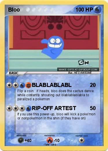 Pokémon Bloo 34 34 - BLABLABLABL - My Pokemon Card
