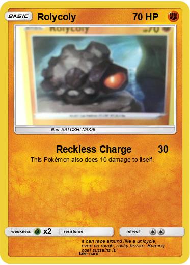Pokémon Rolycoly 5 5 - Reckless Charge - My Pokemon Card