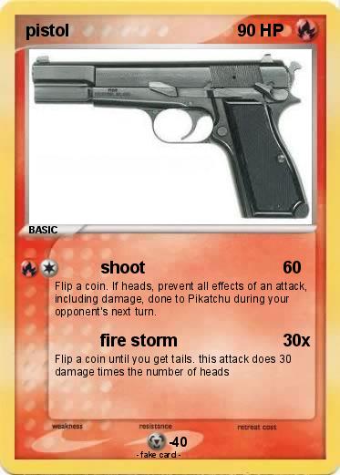 Pokémon pistol 62 62 - shoot - My Pokemon Card