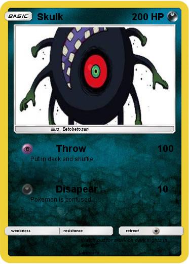 Pokémon Skulk - Throw - My Pokemon Card
