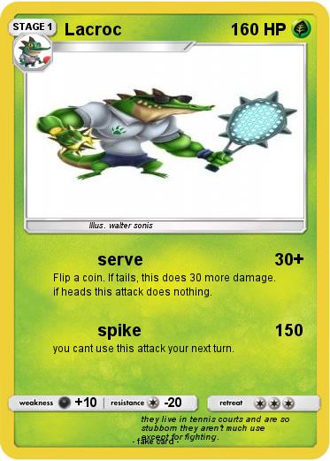 Pokémon Lacroc 2 2 - serve - My Pokemon Card