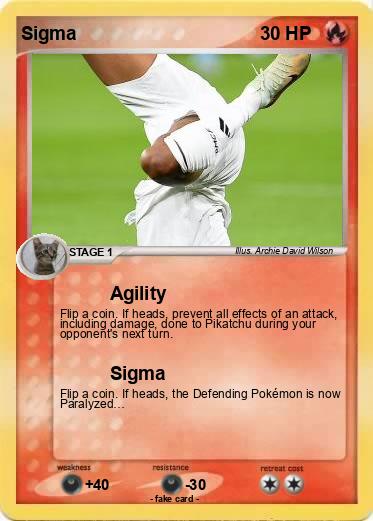 Pokémon Sigma 300 300 - Agility - My Pokemon Card