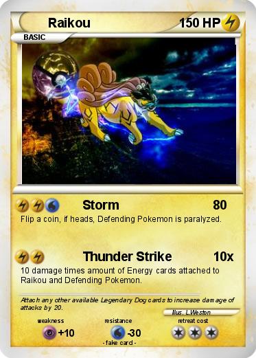 Pokémon Raikou 1305 1305 - Storm - My Pokemon Card