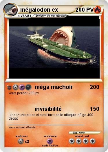 Pokémon megalodon ex 10 10 - méga machoir - Ma carte Pokémon