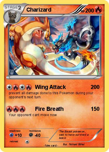 Pokémon Charizard 6933 6933 - Wing Attack - My Pokemon Card