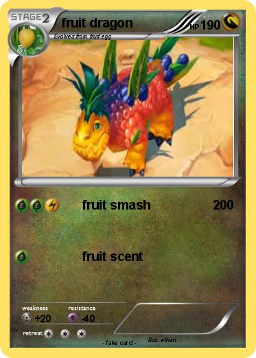 Pokémon fruit dragon - fruit smash - My Pokemon Card