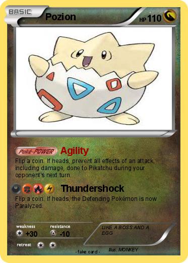 Pokémon Pozion - Agility - My Pokemon Card