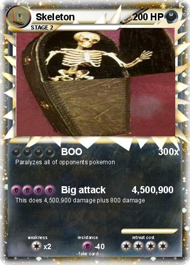 Pokémon Skeleton 84 84 - BOO 300x - My Pokemon Card