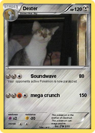 Pokémon Dexter 158 158 - Soundwave - My Pokemon Card