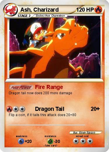 Pokémon Ash Charizard - Fire Range - My Pokemon Card