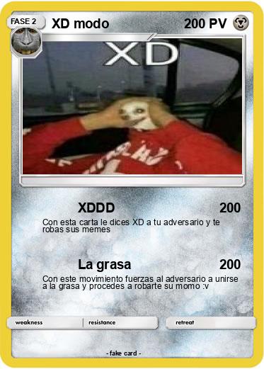 Pokémon XD modo - XDDD - Mi carta pokémon