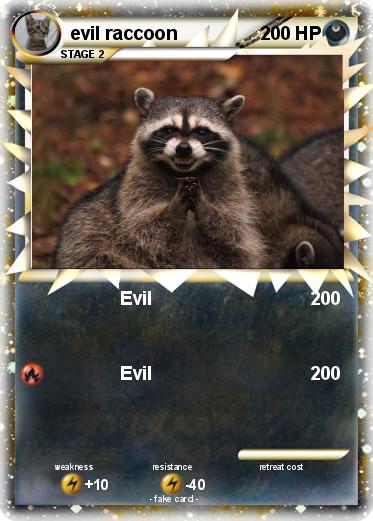 Pokémon evil raccoon 2 2 - Evil - My Pokemon Card