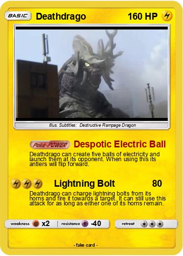 Pokémon Deathdrago - Despotic Electric Ball - My Pokemon Card