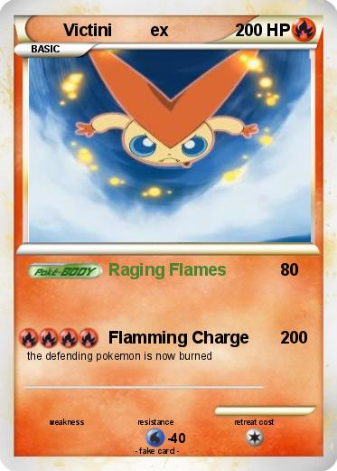Pokémon Victini ex 11 11 - Raging Flames - My Pokemon Card