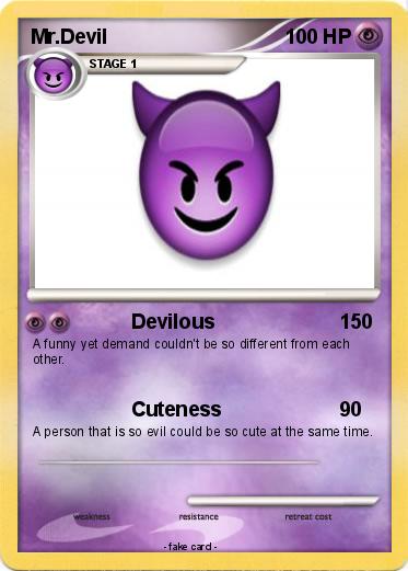 Pokémon Mr Devil 1 1 - Devilous - My Pokemon Card