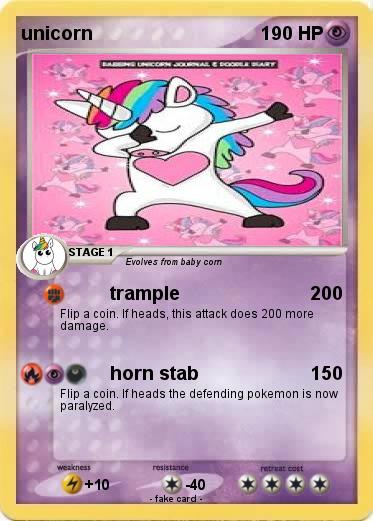 Pokémon unicorn 712 712 - trample - My Pokemon Card