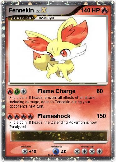 Pokémon Fennekin 147 147 - Flame Charge - My Pokemon Card