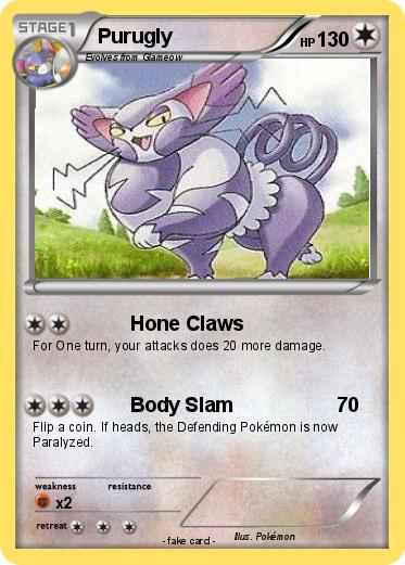 Pokémon Purugly 16 16 - Hone Claws - My Pokemon Card