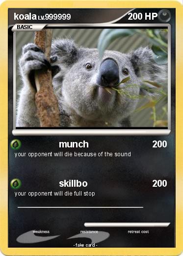 Pokémon koala 751 751 - munch - My Pokemon Card