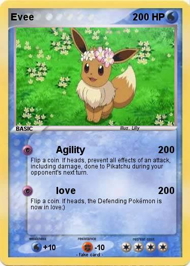 Pokémon Evee 318 318 - Agility - My Pokemon Card
