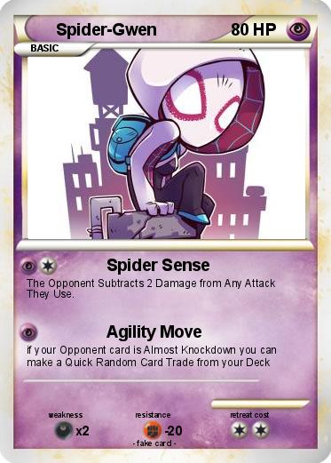 Pokémon Spider Gwen 7 7 - Spider Sense - My Pokemon Card