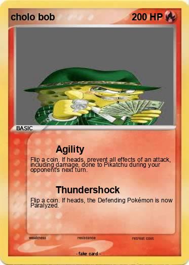 Pokémon cholo bob - Agility - My Pokemon Card