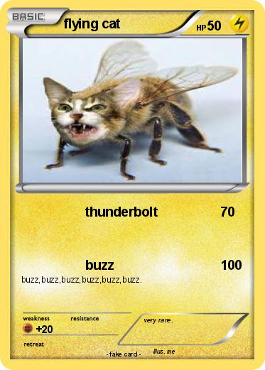 Pokémon flying cat 41 41 - thunderbolt - My Pokemon Card