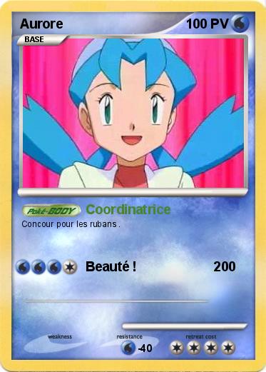 Pokémon Aurore 50 50 - Coordinatrice - Ma carte Pokémon