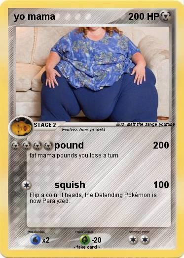 Pokémon yo mama 522 522 - pound - My Pokemon Card
