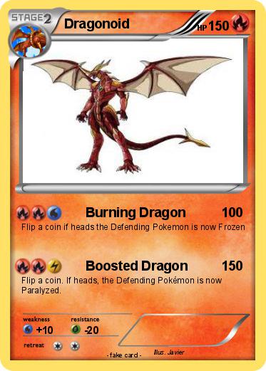 Pokémon Dragonoid 391 391 - Burning Dragon - My Pokemon Card