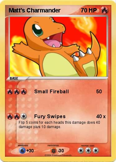 Pokémon Matt s Charmander - Small Fireball - My Pokemon Card