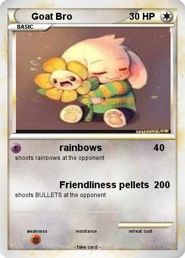 Pokémon Goat Bro - rainbows - My Pokemon Card
