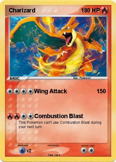 Pokémon Charizard 7832 7832 - Wing Attack - My Pokemon Card