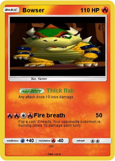 Pokémon Bowser 5193 5193 - Thick flab - My Pokemon Card