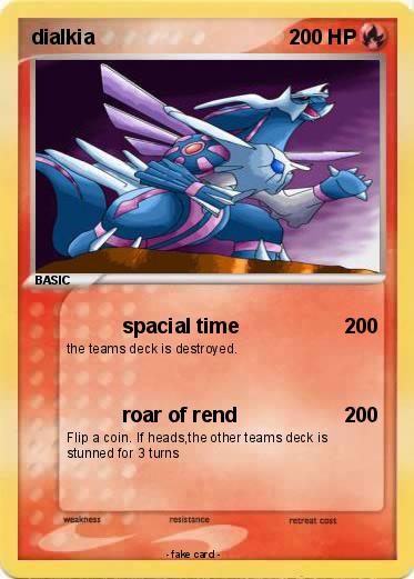 Pokémon dialkia 291 291 - spacial time - My Pokemon Card