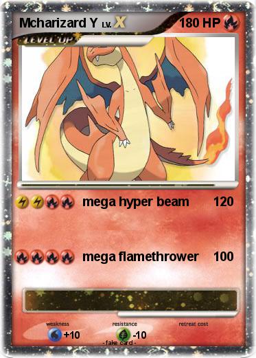 Pokémon Mcharizard Y - mega hyper beam - My Pokemon Card