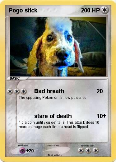 Pokémon Pogo stick - Bad breath - My Pokemon Card