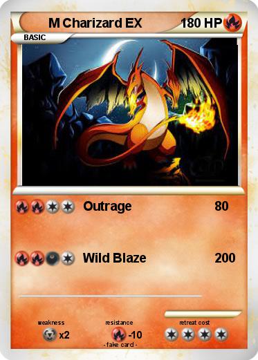Pokémon M Charizard EX 276 276 - Outrage - My Pokemon Card