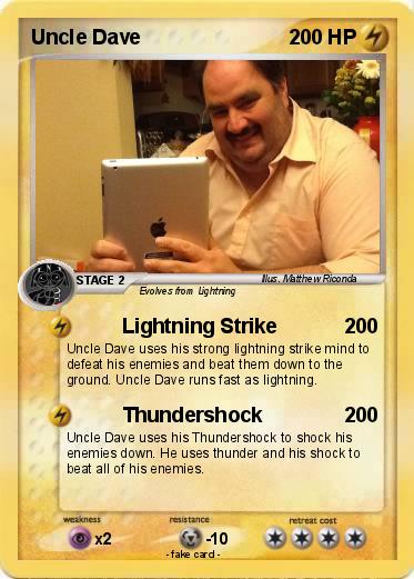 Pokémon Uncle Dave - Lightning Strike - My Pokemon Card