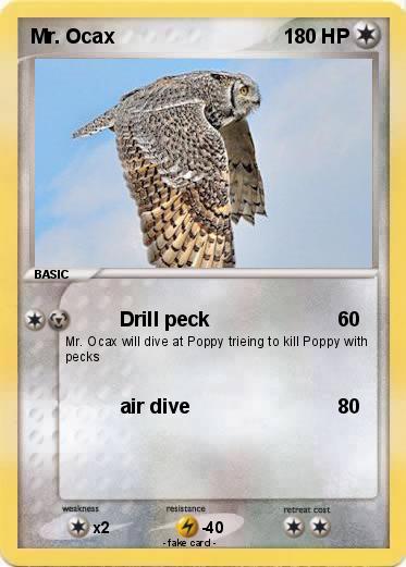 Pokémon Mr Ocax 1 1 - Drill peck - My Pokemon Card