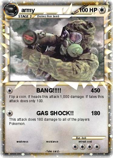 Pokémon army 156 156 - BANG!!!!! 450 - My Pokemon Card