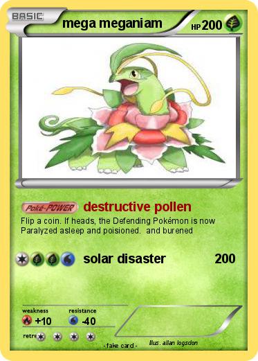 Pokémon mega meganiam - destructive pollen - My Pokemon Card