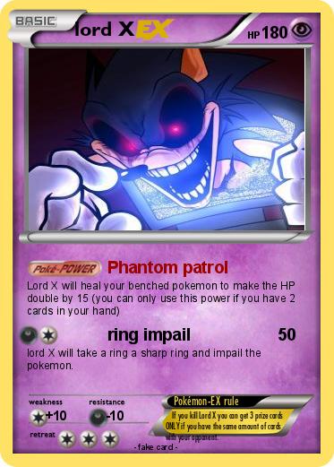 Pokémon lord X 8 8 - Phantom patrol - My Pokemon Card