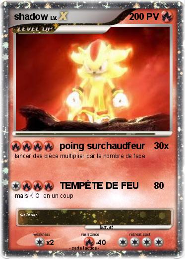 Pokémon shadow 2852 2852 - poing surchaudfeur - Ma carte Pokémon