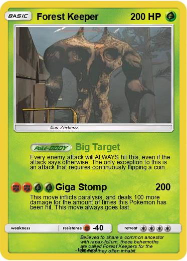 Pokémon Forest Keeper - Big Target - My Pokemon Card