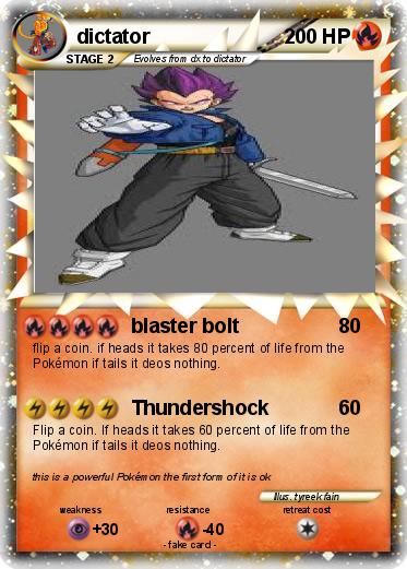 Pokémon dictator - blaster bolt - My Pokemon Card