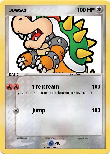 Pokémon bowser 5076 5076 - fire breath - My Pokemon Card