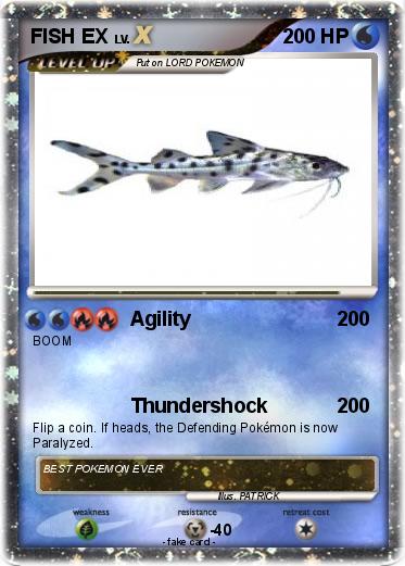 Pokémon FISH EX 1 1 - Agility - My Pokemon Card