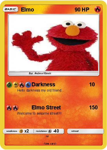 Pokémon Elmo 1196 1196 - Darkness - My Pokemon Card