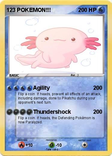 Pokémon 123 POKEMON - Agility - My Pokemon Card